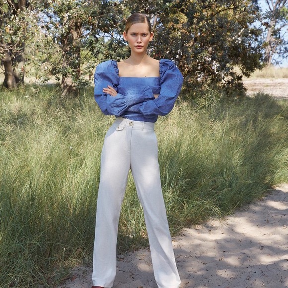 Anna Quan | Tops | New Anna Quan Marta Top In Cornflower Blue Sz 8 ...